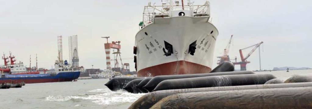 cargo-ship-launching-with-marine-airbags | QingDao Eversafe Marine ...